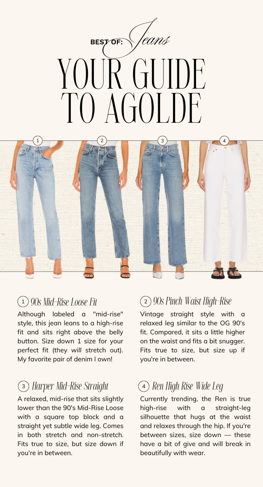 The Ultimate AGOLDE Jeans Review + Fit Guide - Danielle Gervino